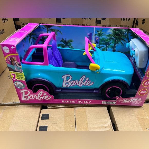 Barbie | Toys | Barbie Hot Wheels Rc Suv Teal And Pink | Poshmark